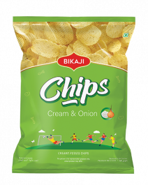 Buy Bikaji Cream & Onion Chips | Order Snacks & Chips Online