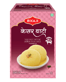 Buy India's Best Kesar Bati Sweet Online - Bikaji Online Store
